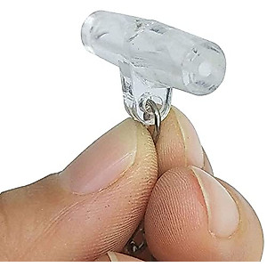 Fishing Line Slides Lock Snaps High Strength Stainless Steel Slider Swivel Snap Kit Fishing Tackle White (25pcs)