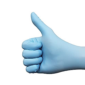 Care Plus NITRILECARE Blue Nitrile Exam Gloves, 100-Count S M L XL, 3 Mil, Clinic-Office-Daily, Medical, First-Aid, Clinics, Cooking, Cleaning, Puncture-Resistant (8FZ0003U)