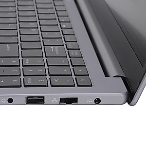 15.5in Laptop, DDR4 2666MHz Space Gray Computer Laptop 15.5in HD IPS Screen for Work US Plug