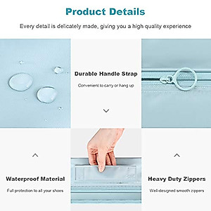 Shoe Bags for Women,Mossio Sports Shoe Storage Luggage Organizer Sky Blue