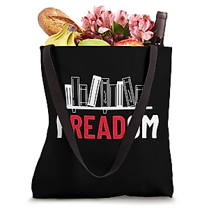 fREADom - I Read Banned Books - Banned Books Week Librarian Tote Bag