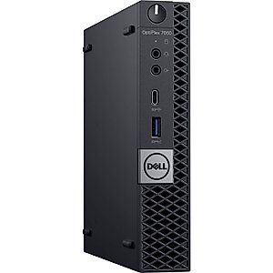 Dell Optiplex 7060 | i7-8700T (6 Core) | 16GB DDR4 | 256GB SSD | Intel Wireless-AC 9560 Dual Band + Bluetooth 5 | Win 10 Pro | Micro Tower (Renewed)