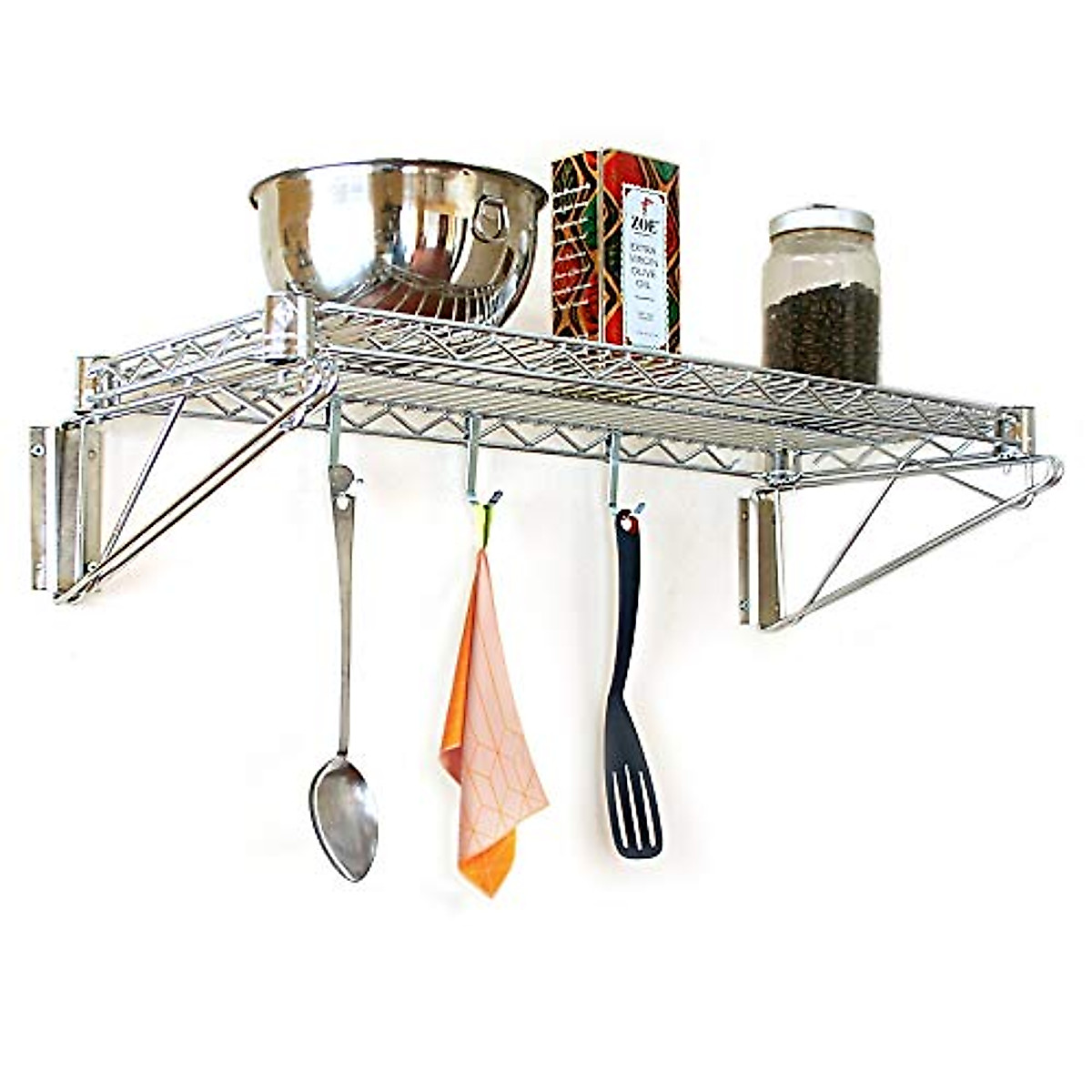 Commercial Chrome Wire Shelving Wall Shelf 14 x 48 - NSF