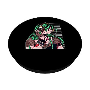 Cosplay Anime Manga Otaku Gothic Goth Aesthetic Punk Girl PopSockets Swappable PopGrip