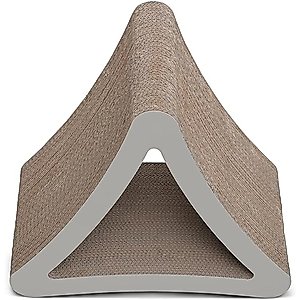 PetFusion 3-Sided Vertical Cat Scratching Post | Available in 18” & 24” | Multiple Angle Cat Scratching Pad, 6 Usable Sides. Scratch, Play, & Perch | 100% Recyclable Cardboard Cat Lounge. 1 Yr Warr