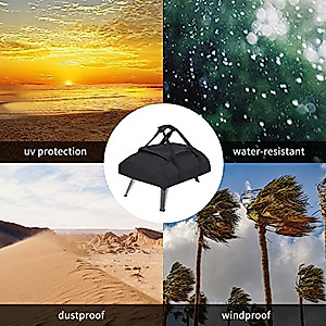 Pizza Oven Cover for Ooni Koda 16, Heavy Duty & Waterproof & Dustproof Cover for Pizza Oven with Pocket Outdoor Carry Accessories