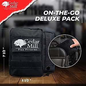 All-in-One Tactical Gun Cleaning Kit - Shotgun Cleaner Supplies Kits - 9mm Handgun, 357 Magnums, 38 Special, 40 to 45 Caliber Pistol, 22LR, 223, 257, 5.56mm Rifle with Molle Pouch