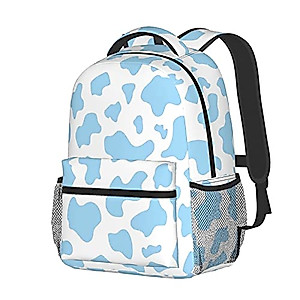 ASYG Cow Printed Backpack Cute Laptop Backpack Tablet Travel Picnic Bag Cute Laptop Bag
