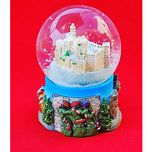 Snowdome Israel City of Jerusalem Snowglobe Holyland Souvenir.The Walls