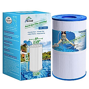 TOREAD Relacement for Spa Filter PRB35-IN, Unicel C-4335, Guardian 409-219, Filbur FC-2385, 03FIL1300, 17-2482, 25393, 303557, 817-3501, R173431, 35 sq.ft, 5 X 9 Drop in Hot Tub Filter, 1Pack