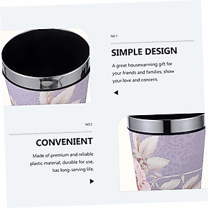 Garbage Can Bathroom Wastebasket Decorative Waste Bucket Home Trash Bucket Garbage Bucket Trash Can Bedroom Retro Style Waste Container Bedroom Trash Can Office Trash Can Trash Bin