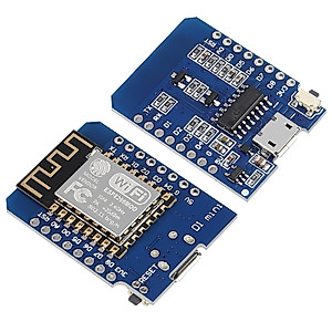 Aokin ESP8266 ESP-12F D1 Mini NodeMcu Lua 4MByte WLAN WiFi Internet Development Board for Arduino, Compatible with WeMos D1 Mini, 5 Pcs