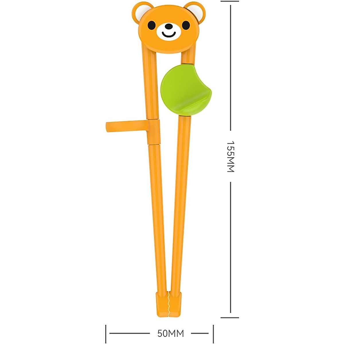 Black Training Chop-sticks for Kids, Training Chop-sticks Comfortable Grip Chewable Cartoon Chop-sticks for Beginners Learning chop-sticks Flatware