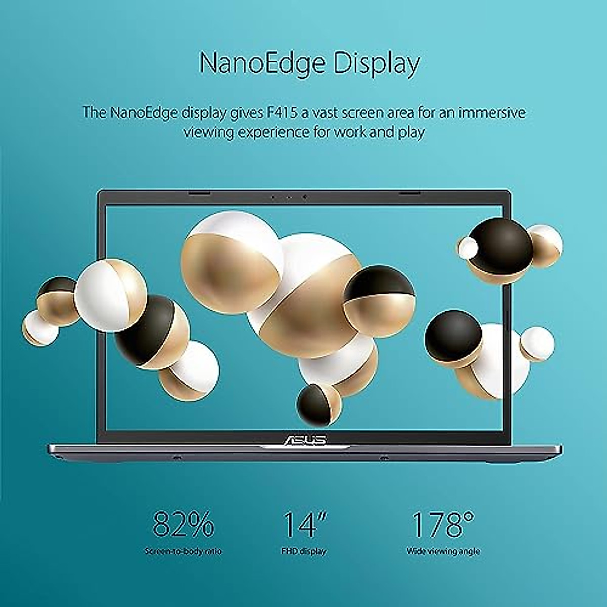 ASUS 14" VivoBook Laptop with Fingerprint Reader & Backlit Keyboard, FHD Display, Intel Core i3-1115G4, 8GB RAM, 256GB SSD, Webcam, HDMI, USB-C, Wi-Fi 5, Windows 11 Home, Grey