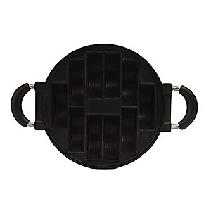 Dsxnklnd 7-Hole Cake Cooking Pan Cast Iron Omelette Pan Non-Stick Cooking Pot