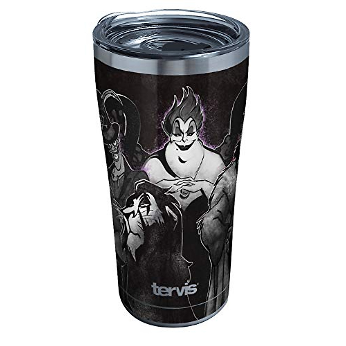 Tervis Stainless Steel Triple Walled Disney Villains Insulated Tumbler Cup Keeps Drinks Cold & Hot, 20oz, Group, 1 Count (Pack of 1)