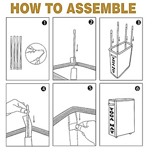 Twira Yoga Mat Storage Racks, Home Gym Storage Rack for Foam Roller, Yoga Strap and Resistance Bands, Workout Equipment Corner Yoga Mat Holder with Wheels（White）