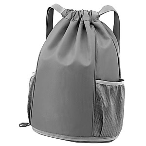 VALICLUD 4pcs travel bag basketball bag Drawstring Bag with Shoes Compartment Sports Backpack gym bag for men shoes organizer Drawstring Sports Bag Men's bag adjustable man nylon