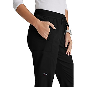 BARCO Grey's Anatomy Spandex Stretch Direct - Dash Scrub Jogger for Women Medium Regular Black
