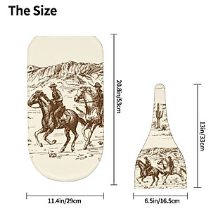 Qwalnely Swaddling Blanket for Baby, Sleeping Sacks, Unisex Baby Stuff with Hat, Western