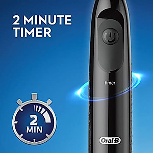 Oral-B Pro 100 Charcoal, Battery Powered Electric Toothbrush, Black