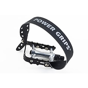 Power Grips High Performance Pre-Assembled Strap/Pedal Kit, Black, X-Large