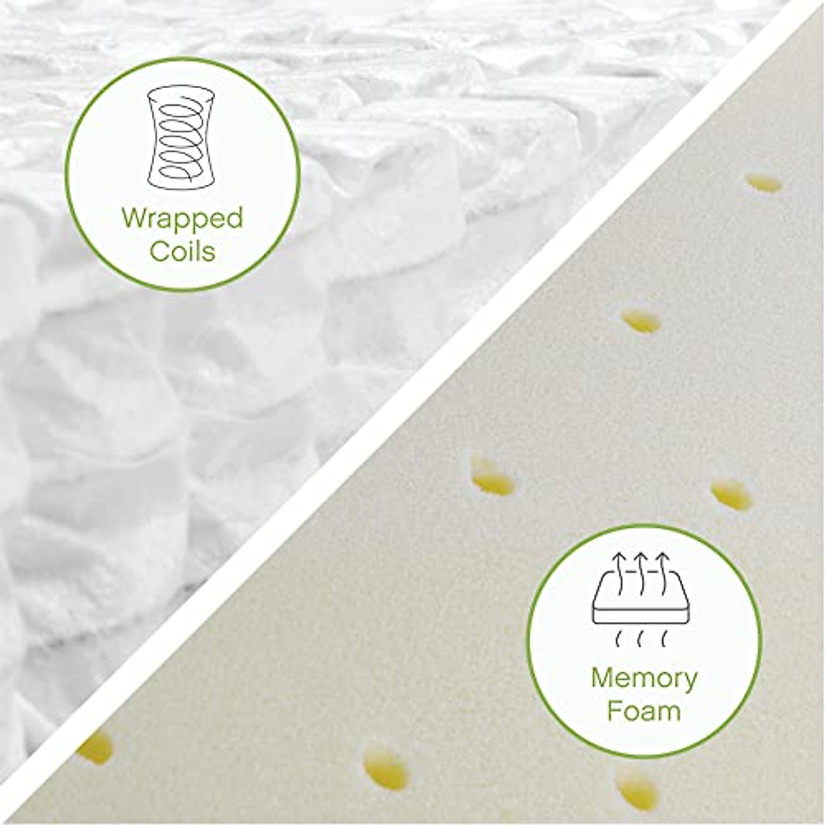 Classic Brands Decker Memory Foam and Innerspring Hybrid 10-Inch Mattress | Bed-in-a-Box Queen