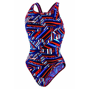 Speedo Deflection Super Pro Back Female Navy/Red/White 26