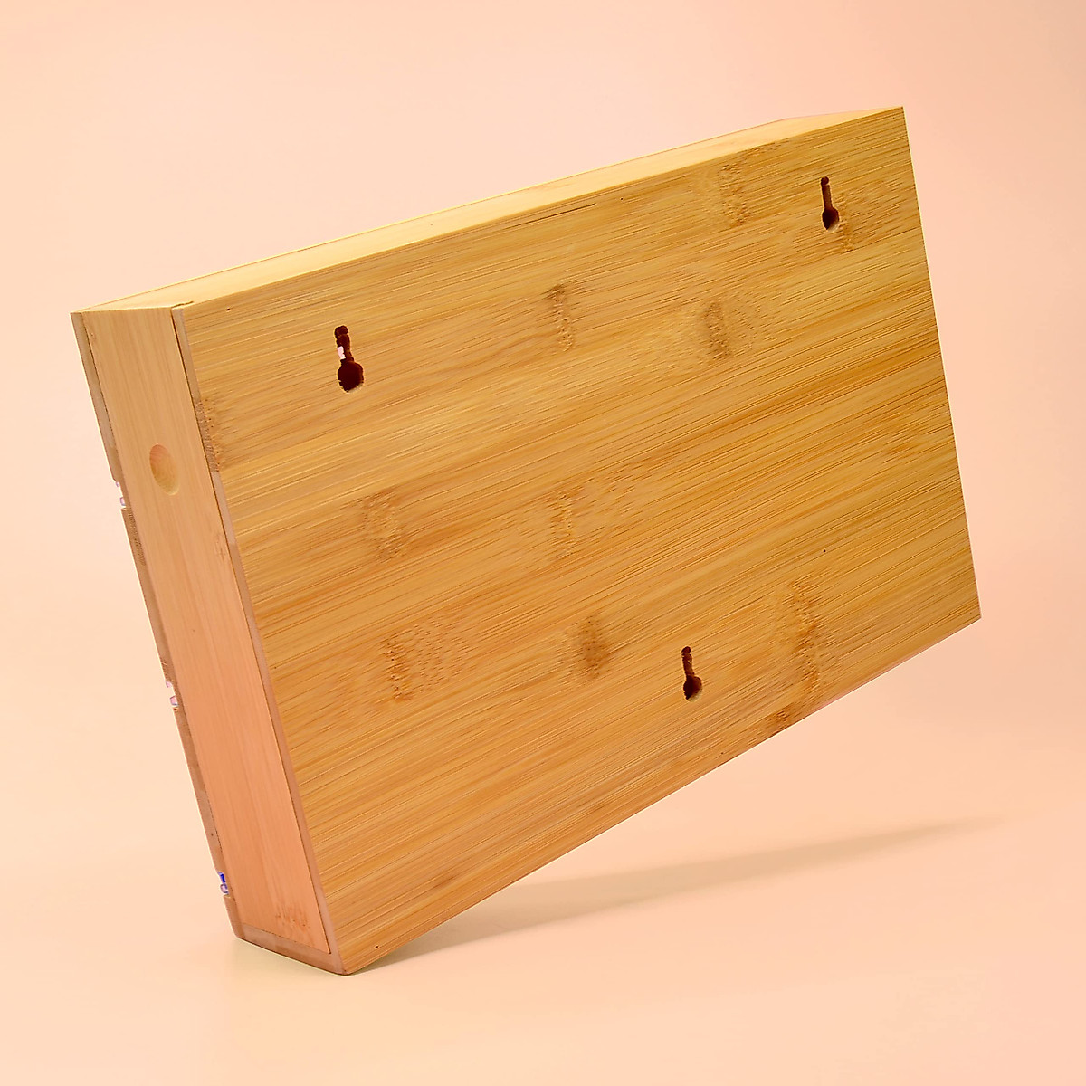 JCG 3 in 1 Bamboo Wrap Dispenser and kitchen organizer