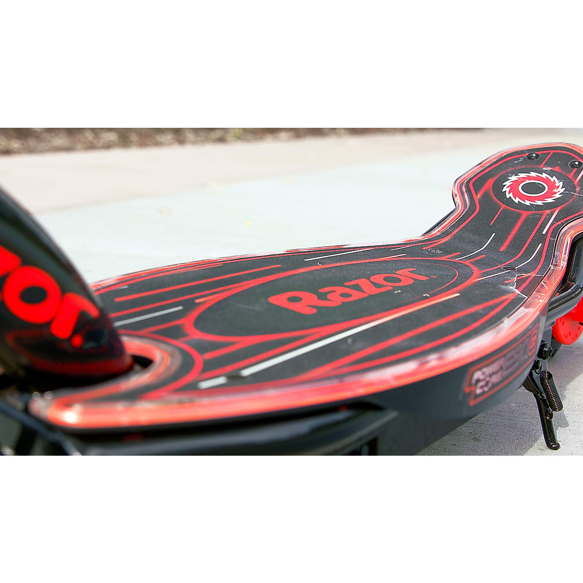 Razor Power Core E90 Electric Scooter + Razor V-17 Youth Multi-Sport Helmet