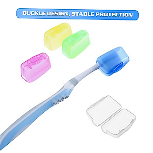 Beavorty Tooth Brush Cover Cap 10pcs Toothbrush Covers Toothbrush Caps Toothbrush Caps Travel Tooth Brush Case for Travel, Home, Office and Hotel Use (Random Color) Toothbrush Covers Caps