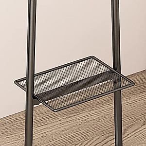 TDDFLO Gold Clothing Rack, Modern Clothing Rack with Shelf, Standing Coat Rack, 2-in-1 Garment Rack