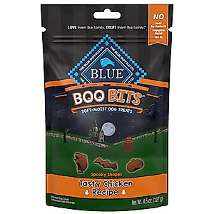 Blue Buffalo Boo Bits Soft & Chewy Halloween Dog Treats, Tasty Chicken Recipe, 4.5-oz Bag