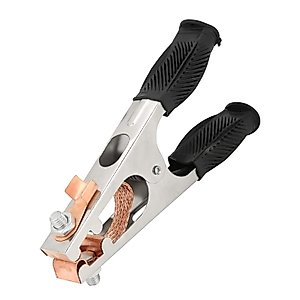 500A Ground Clamp, Electroplated Ground Clamp Copper Welding Earth Clip Perfect Replacement Part for Manual Welder 20x9x3cm(US Type)