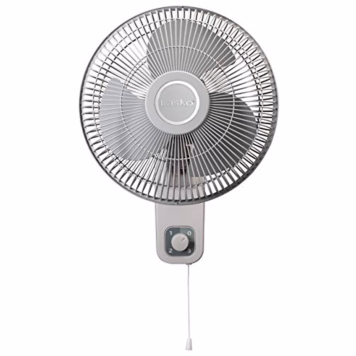 Lasko M12900 Oscillating 12 inch Wall Mount Fan for Indoor Use, Light Grey