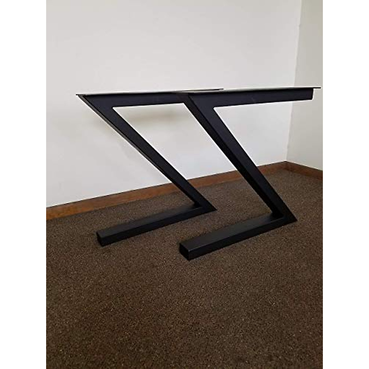 Metal Table Legs, Z-Shaped Style - Any Size and Color