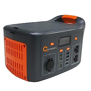 Portable Power Station 20000mAh Solar Outdoor Generator, 256WH 110V/300W AC, DC, USB QC, LED Flashlight for Outdoor Camping RV Home Backup