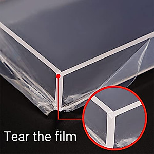 Hyekit Premium Acrylic Keyboard Clear Cover Protector Mechanical Keyboard Dust Cove Anti-Cat for 68 Key Mechanical Keyboard Keychron K6/Nj68/FL680 (12.28'' x 4.01'' x 0.90'')