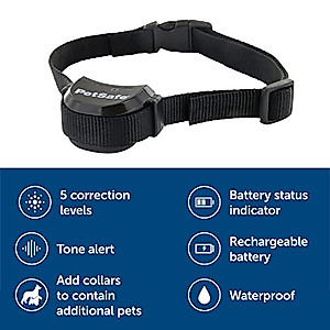 PetSafe Stay & Play Compact Wireless Pet Fence, LCD Screen to Adjust Circular Boundary, Secure up to 3/4 Acre Area, Use for All Your Pets, Portable System from the Parent Company of INVISIBLE FENCE