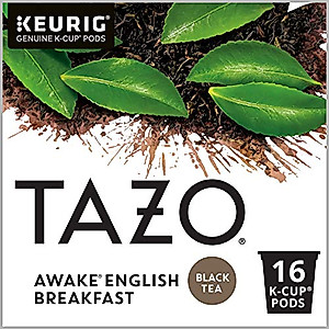 TAZO Tea K-Cups, Awake Engligh Breakfast, 16 Pods