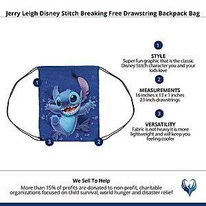 Drawstring Tote Breaking Free Stitch