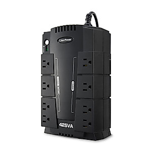 CyberPower CP425SLG Standby UPS System, 425VA/255W, 8 Outlets, Compact