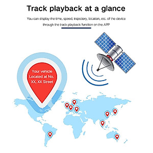 TODKISS GPS Tracker for Vehicles Strong Magnetic Car Vehicle Tracking Anti-Lost, 2023 New Multi-Function GPS Mini Locator, Monitoring for Professional Vehicles, Black