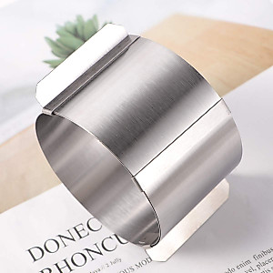 Hemoton Mousse 4Pcs (2.5-4 Inch) Cake Mold Rings, Small Stainless Steel Adjustable Round, Mold Cake DIY Baking Mould Tool Cake Ring