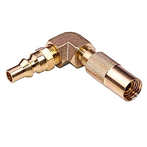 DOZYANT 1/4 inch RV Quick Connect Adapter Conversion Fitting Elbow for Blackstone Tabletop Grill - 17 Inch and 22 Inch Portable Gas Griddle