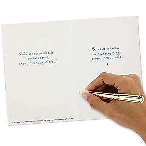 Hallmark Military Deployment Card (Wherever You Go Removable Keepsake Card)