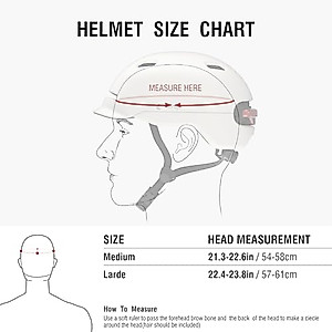 Smart4u SH50U Smart Bike Helmet with Light, Bicycle Helmet with Rear Light | Brake Warning Light | Fall Detection, CPSC Certified, Bike Helmet for Adults Men Women, Bicycle Helmet for Urban Commuter