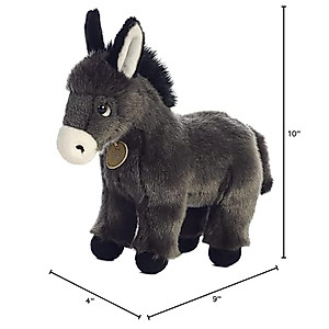 Aurora® Adorable Miyoni® Tots Donkey Foal Stuffed Animal - Lifelike Detail - Cherished Companionship - Gray 11 Inches