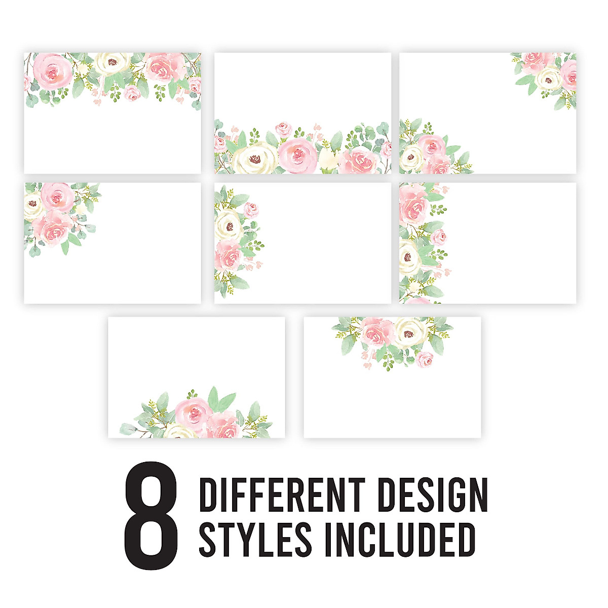 Hadley Designs 56 Floral Self Adhesive Name Tags Sticker for Kids - Name Tag Stickers for Kids Name Labels for School, Nametags Labels for Classroom Labels for Teachers, Sticky Name Tags for Clothes