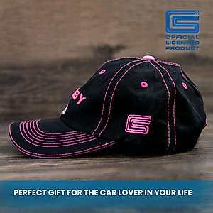 Womens Shelby Super Snake Black with Pink Cap Hat | Officially Licensed Shelby® Product | Adjustable, One-Size Fits All